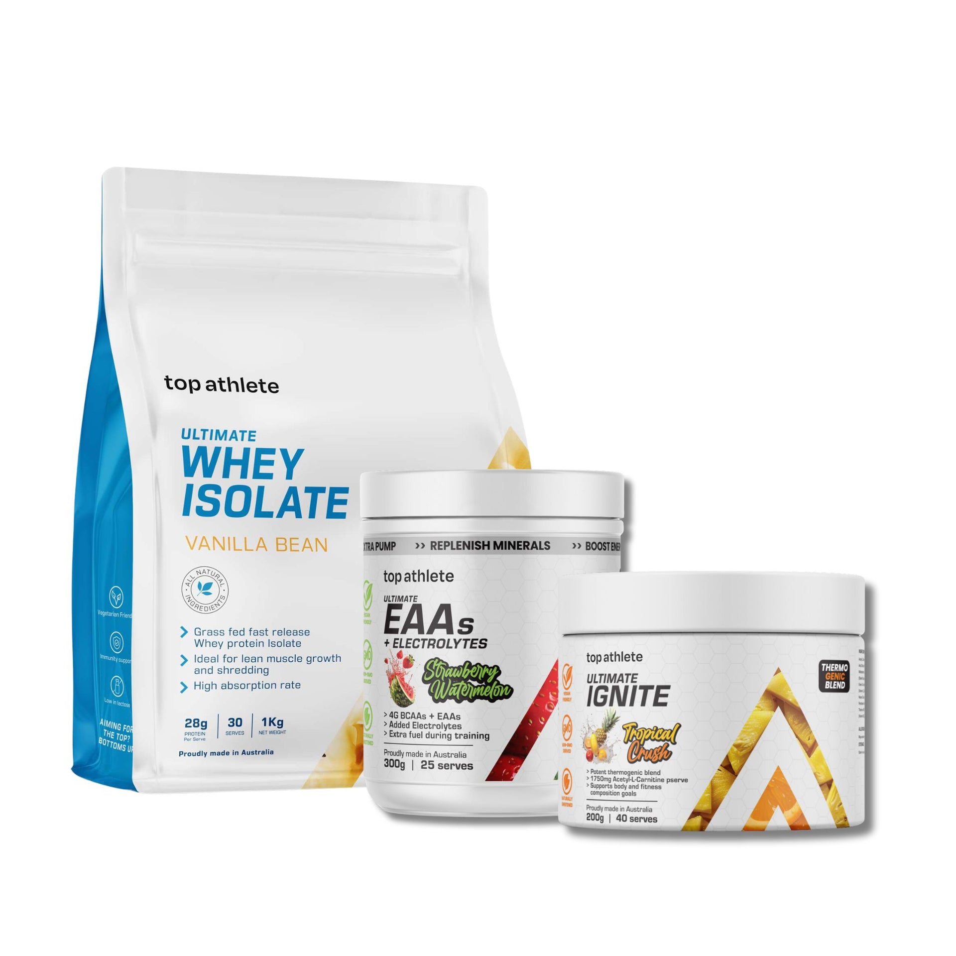 Transformation Bundle | Top Athlete's Whey Isolate, EAAs + Electrolytes ...