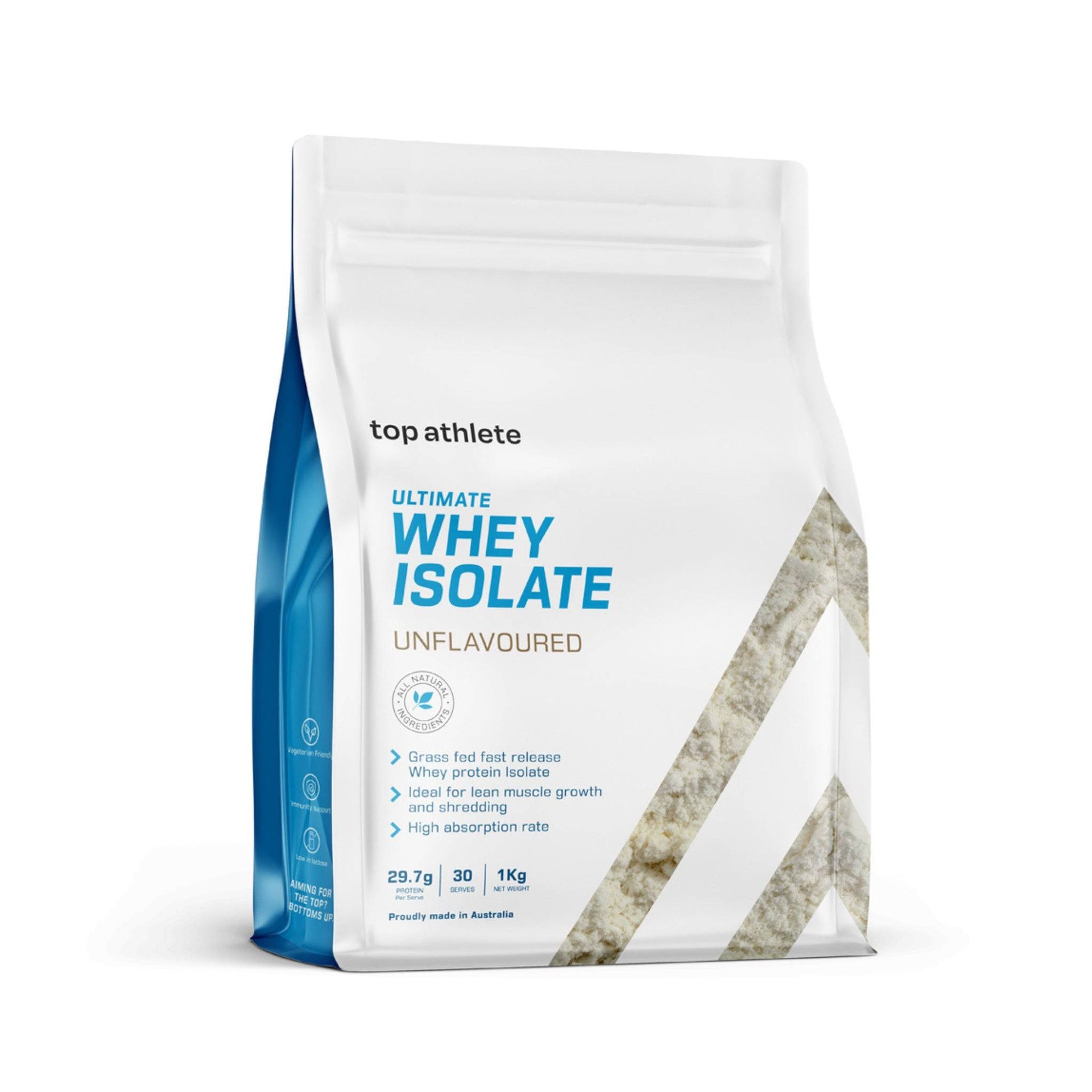 Unflavoured Whey Protein Isolate | Top Athlete Whey Isolate Unflavoured