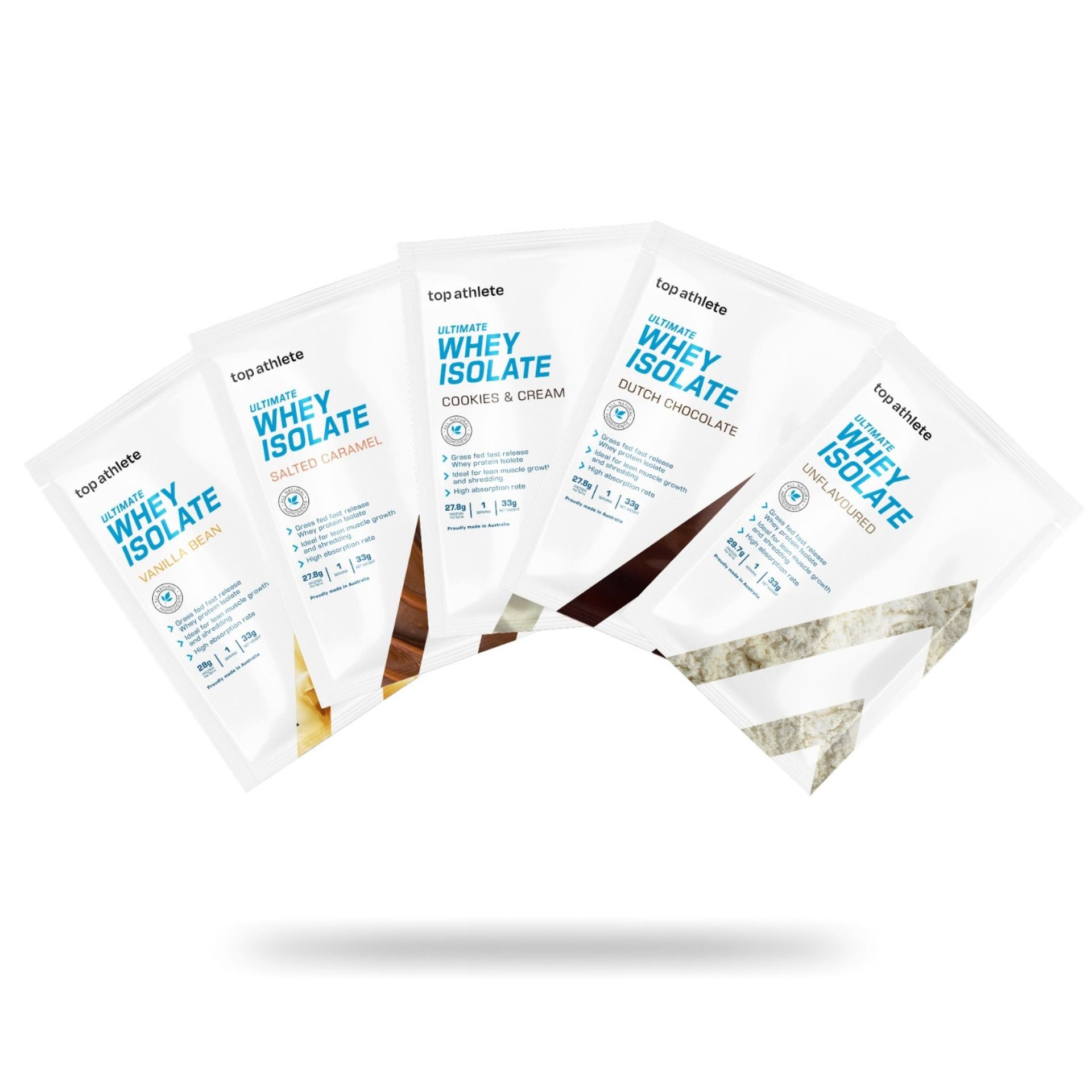 Grass Fed Whey Isolate - Sample Pack | Top Athlete Australia